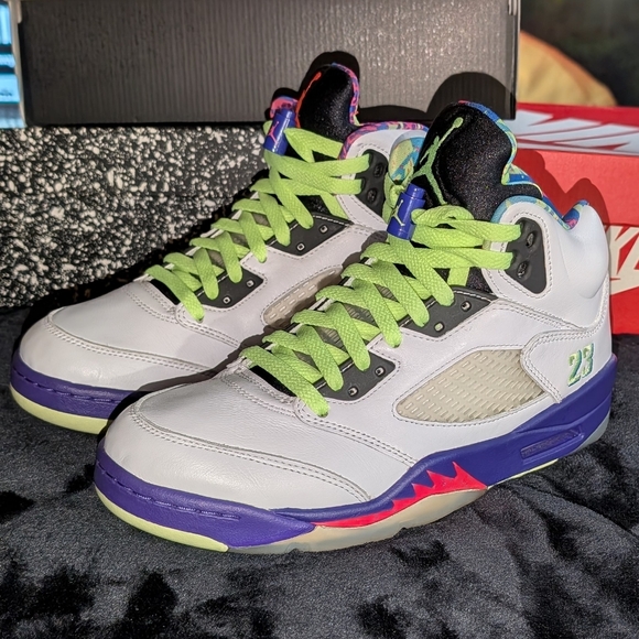 Jordan | Shoes | Colorful Rare Air Jordan Retro 5 Bel Air Sneakers Size ...